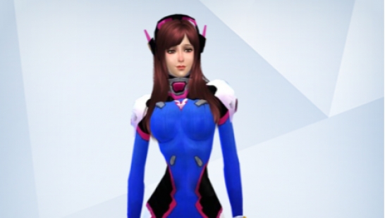 模拟人生4 看到有人要，贡献出来，守望先锋DVA人物MOD！DVA爱你哟~~~~~~~~ Mod V1.0 下载- 3DM Mod站