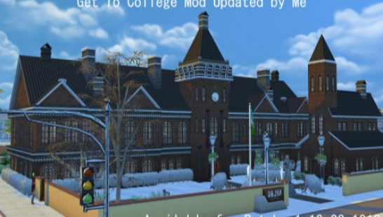 模拟人生4 MTS sim my thesim Getto College - 我的大学生涯职业 汉化版 Mod V1.0 下载- 3DM Mod站