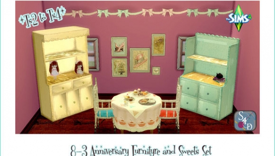 模拟人生4 S4D 8-3周年家具和糖果 Mod V1.0 下载- 3DM Mod站