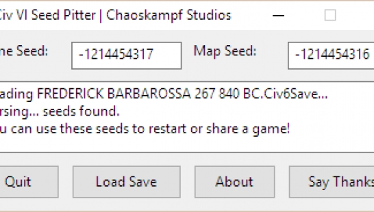 文明6 Civ VI Seed Pitter 文明6地图提取器 Mod V0.2.0 下载- 3DM Mod站