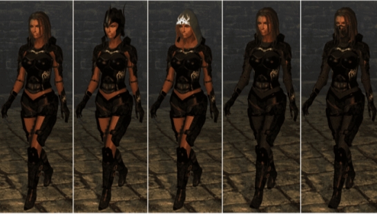 上古卷轴5：天际 Ebony Ranger Armor ， 乌木突击铠甲，so cool Mod V1.0 下载- 3DM Mod站
