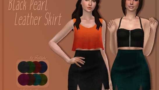 模拟人生4 Trillyke - Black Pearl Leather Skirt 裙子 Mod V1.0 下载- 3DM Mod站