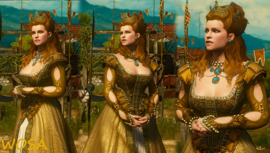 巫师3：狂猎 安娜·亨丽埃塔低胸礼服 Mod V1.0 下载- 3DM Mod站