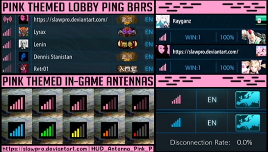 铁拳7 [TK7] HUD - Pink Themed Ping Bars and Antennas Mod V1.0 下载- 3DM Mod站