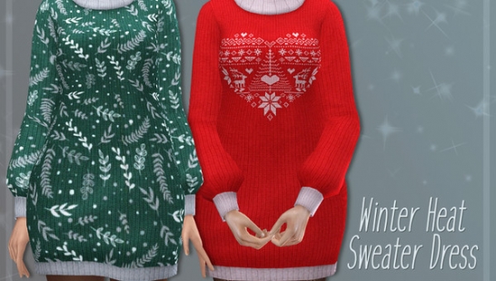 模拟人生4 Trillyke - Winter Heat Sweater Dress 连衣裙 Mod V1.0 下载- 3DM Mod站