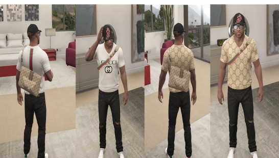 侠盗猎车手系列 GUCCI FITTED V-NECK 6-PACK FOR FRANKLIN Mod V1.0 下载- 3DM Mod站