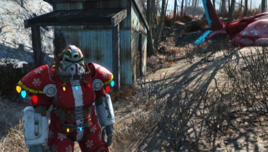 辐射4 Santa's Power Armor and Paints 圣诞皮肤 Mod V1.0 下载- 3DM Mod站