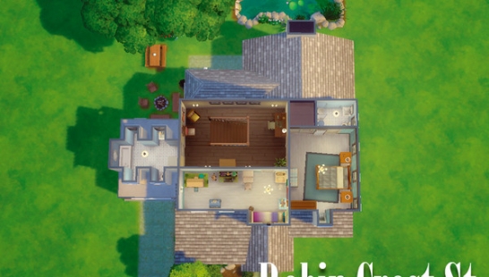 模拟人生4 Robin Crest St. - NO CC! 房子 Mod V1.0 下载- 3DM Mod站