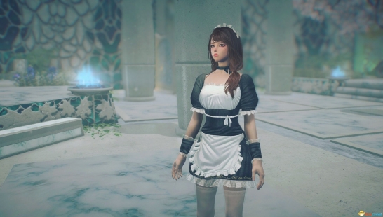 上古卷轴5：天际 【Osare改模】UNPB HD高级黑白蕾丝女仆装，半透明蕾丝，白丝长腿，HDT真 Mod V1.0 下载- 3DM Mod站