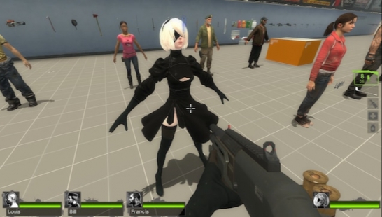 求生之路2 Zoey 2b Alt.套装（已发布），带裙子 Mod V1.0 下载- 3DM Mod站