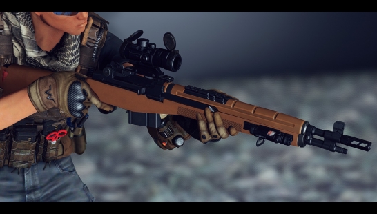 辐射4 现代武器替代品 - Springfield Armory M1A Mod V1.0 下载- 3DM Mod站