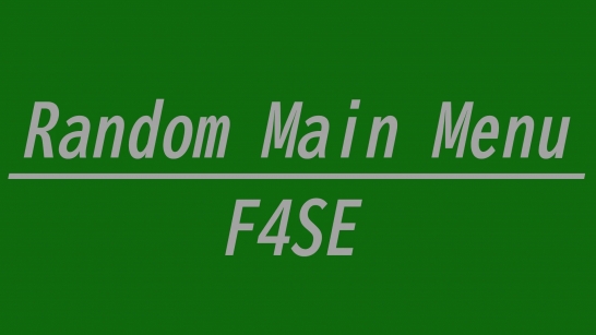 辐射4 随机主菜单 Mod V1.0 下载- 3DM Mod站