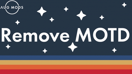 星空 从主菜单中删除MOTD Mod V1.0 下载- 3DM Mod站