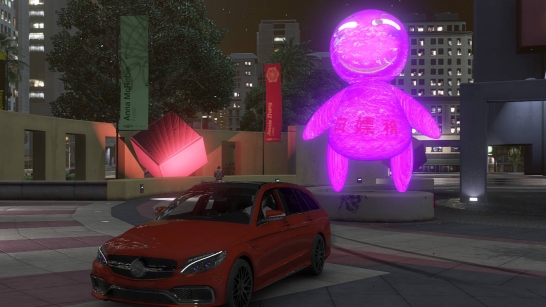 侠盗猎车手系列 GTA紫宝宝可爱发光雕像模组 Mod V1.0 下载- 3DM Mod站