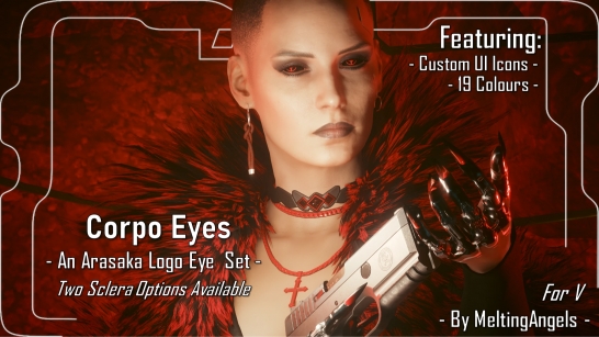 赛博朋克2077 Corpo Eyes-Arasaka Icon眼部套装 Mod V1 下载- 3DM Mod站