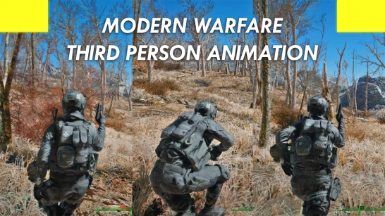 辐射4 COD 现代战争 - 第三人称动画包（仅限手枪）- MW2023 MW2022 MW2019 Mod 1.0 下载 | 3DM Mod站