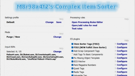 辐射4 M8r98a4f2's Complex Item Sorter 复杂分类器2025年最新版 1.13 Mod V1.13 beta-3 下载- 3DM Mod站