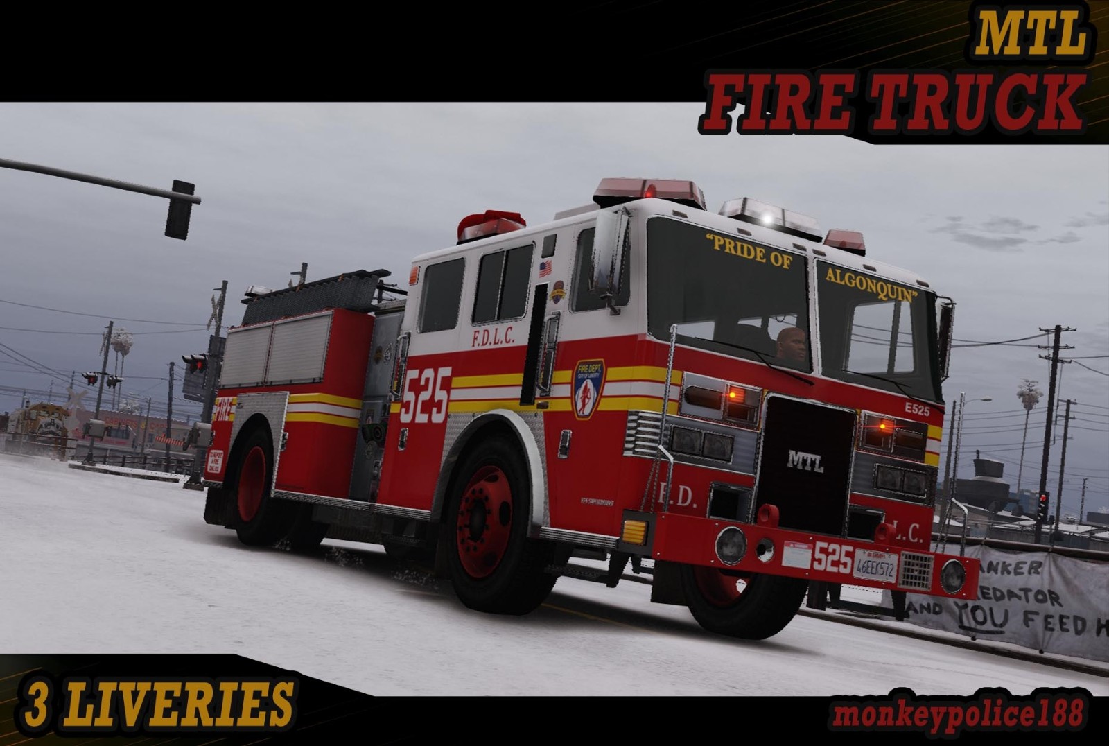 FDLC MTL Fire Truck (GTA IV-style / improved)下载_Vv1.0版本_侠盗猎车手系列 Mod下载 ...