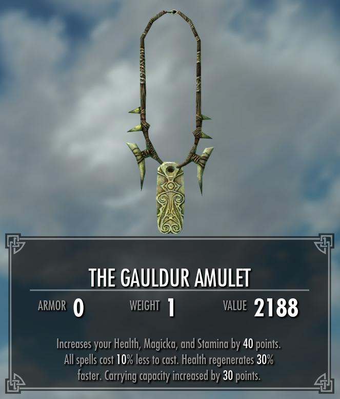 改进的Gauldur护身符下载_V1.0版本_上古卷轴5：重置版 Mod下载-3DM MOD站