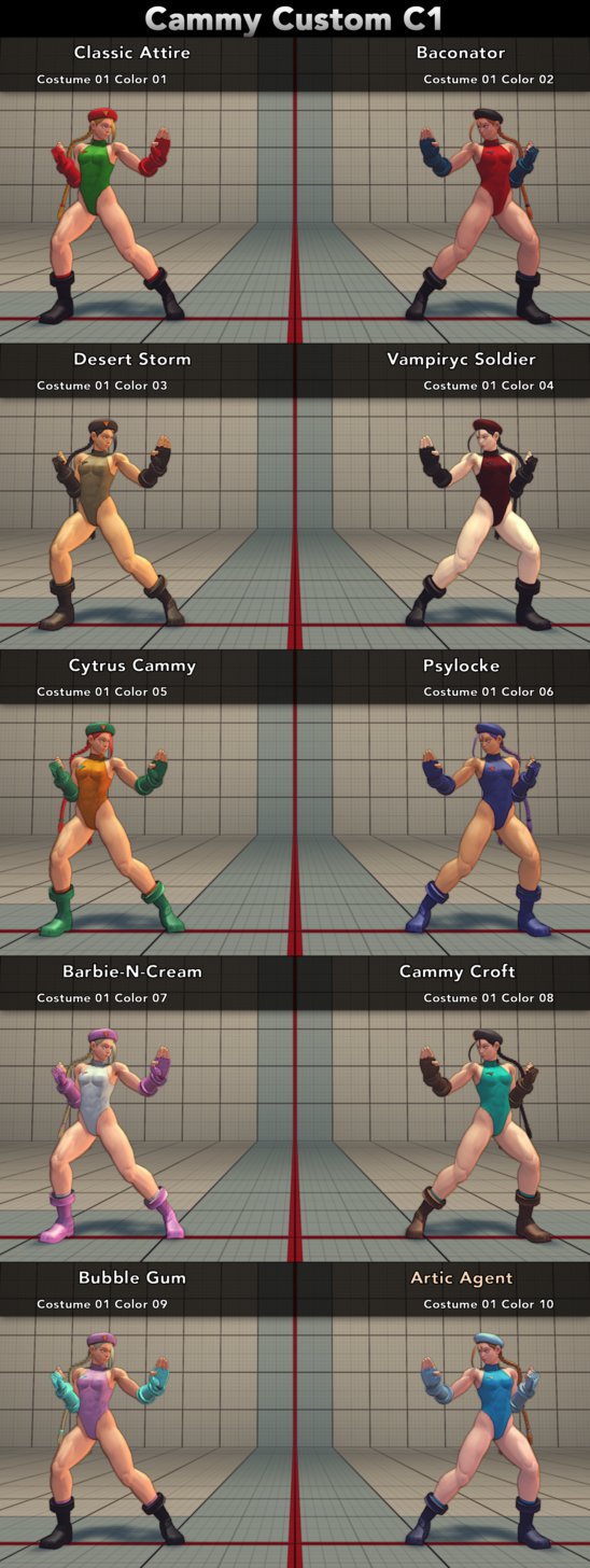 Cammy Custom Colors C1下载_V1.0版本_终极街霸4 Mod下载-3DM MOD站
