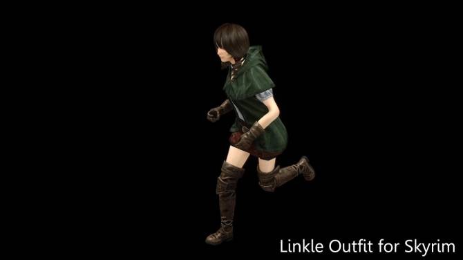 汉化 Linkle Outfit for Skyrim， 3DS塞尔达无双：传奇Linkle套装转模，UNP身形下载_V1.0版本_上古卷轴5 ...