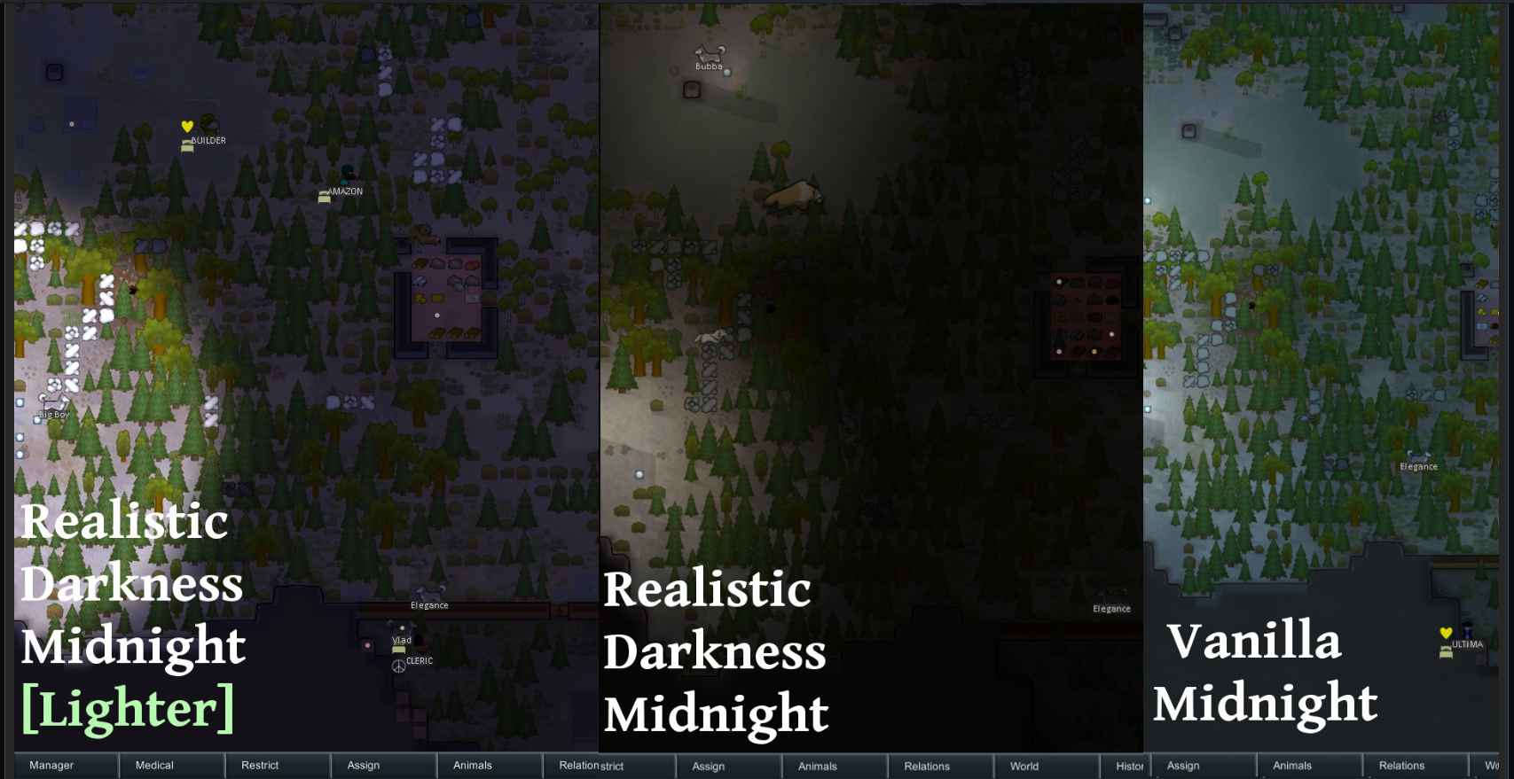 [Mod搬运+说明汉化][V1.0][改进]Realistic Darkness 1.0-更为真实的黑夜下载_V1.0版本_边缘世界(环世界) Mod下载-3DM MOD站