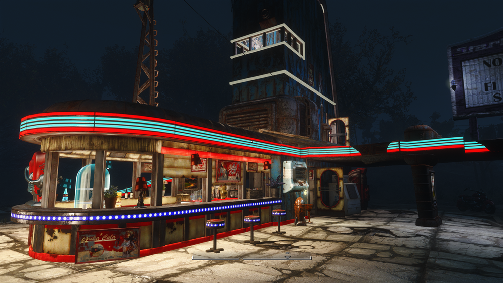 Starlight Drive-In和Diner - 照明下载-VV2.0版本-辐射4 Mod下载-3DM MOD站