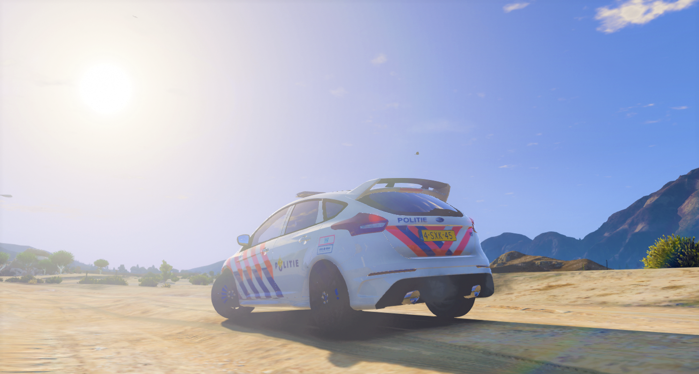 福特福克斯RS 2017 Politie Skin [4K]下载_V2.0版本_侠盗猎车手系列 Mod下载-3DM MOD站