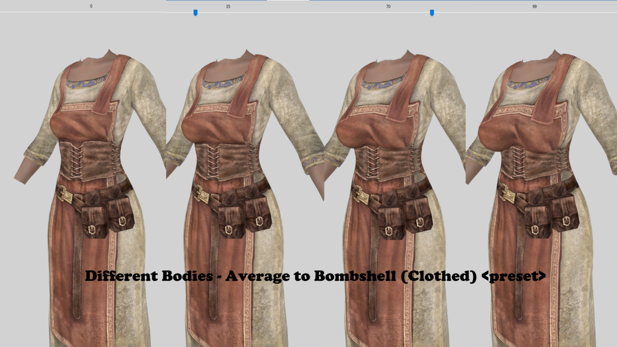 不同的身体 - CBBE BodySlide预设下载_V1.1版本_上古卷轴5：重置版 Mod下载-3DM MOD站