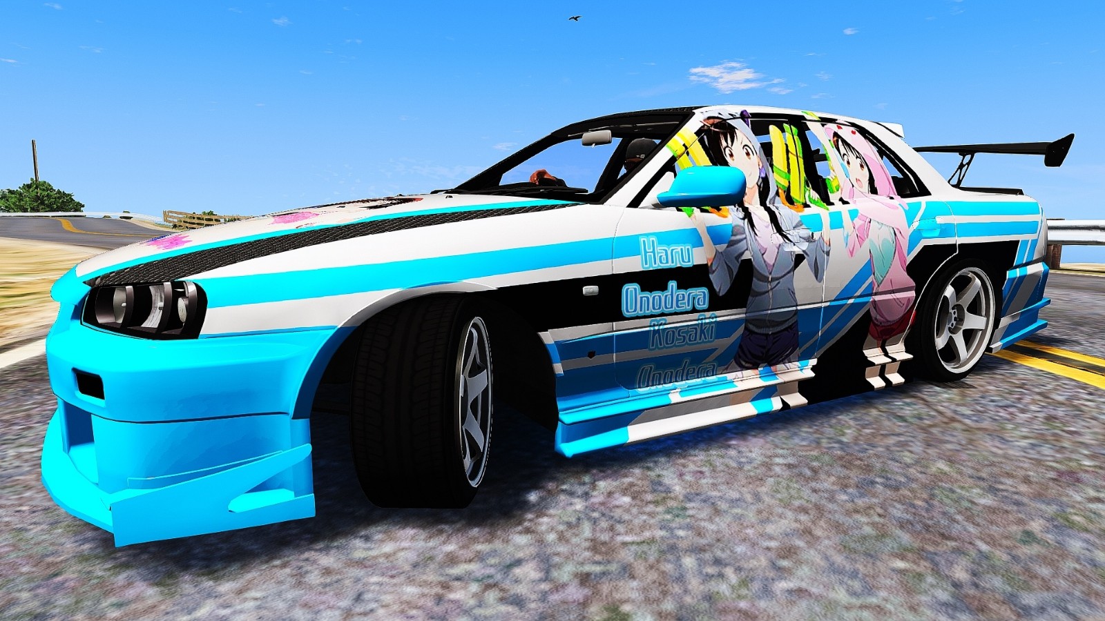 日产Skyline R34 25GT Turbo URAS（ER34）Itasha Livery下载_V1.0版本_侠盗猎车手系列 Mod下载 ...