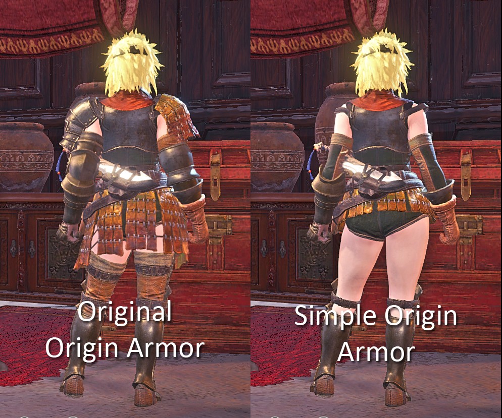 简易的Origin Layered MOD（女）下载_V1.0版本_怪物猎人：世界 Mod下载-3DM MOD站