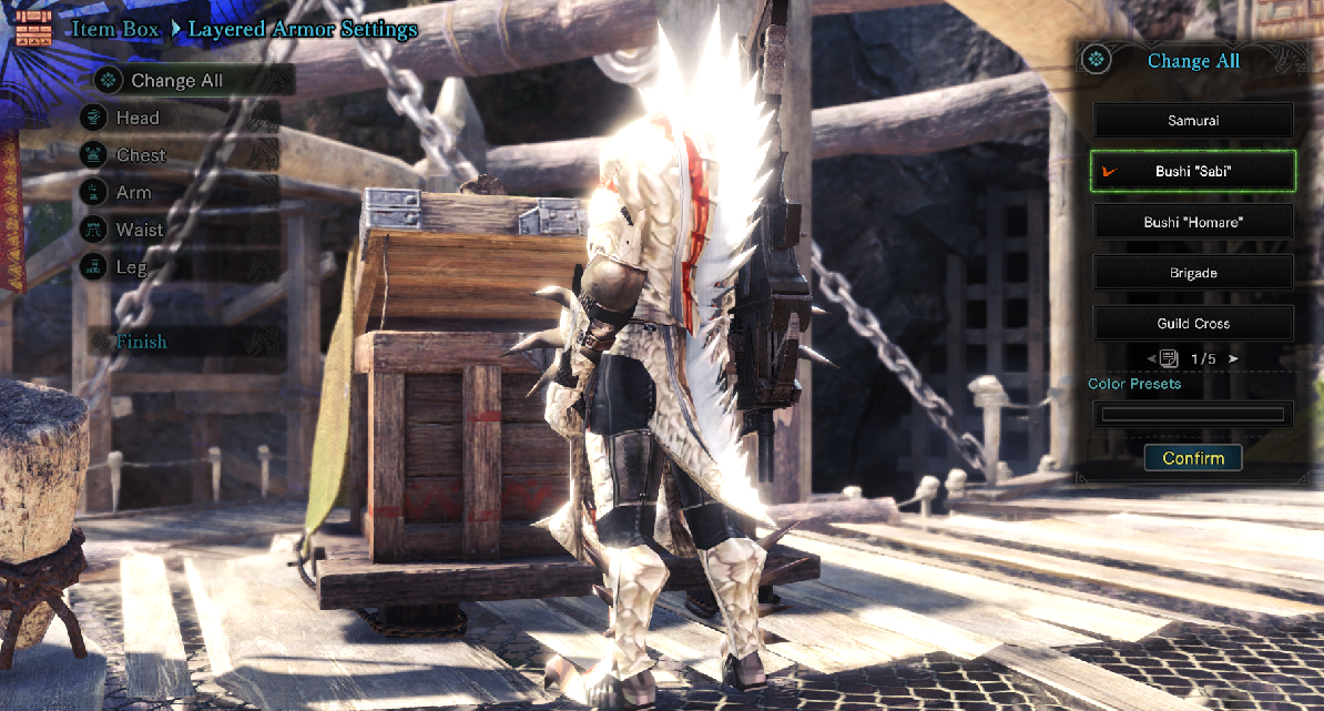 GX White Fatalis Bushi Sabi各部位护甲（适合男性和女性）下载_V1.0版本_怪物猎人：世界 Mod下载-3DM MOD站