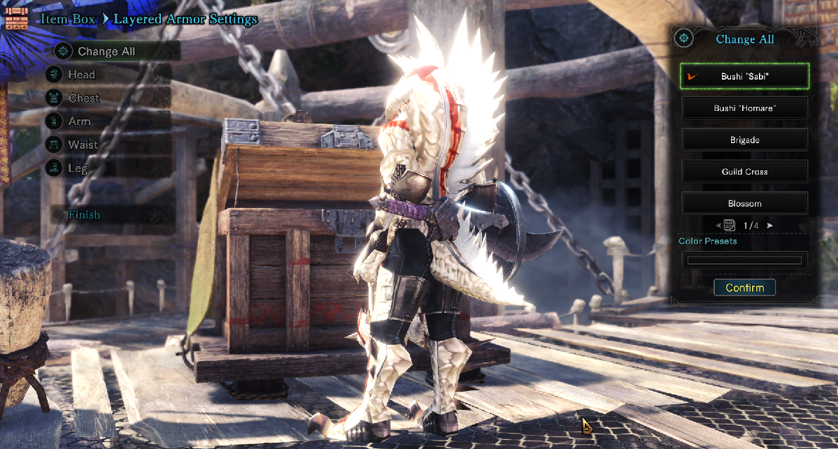 GX White Fatalis Bushi Sabi各部位护甲（适合男性和女性）下载_V1.0版本_怪物猎人：世界 Mod下载-3DM MOD站