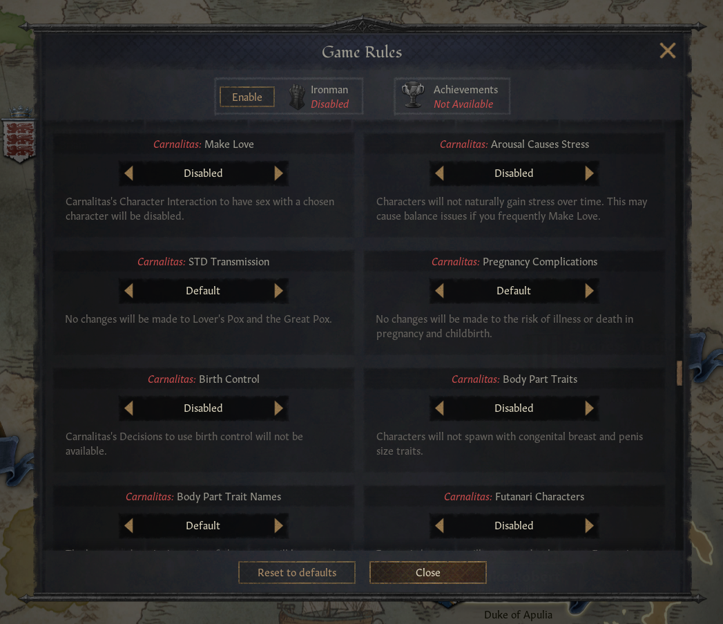 十字军之王3 卡纳利塔斯Carnalitas v1.3.2 Mod 1.3.2 下载 | 3DM Mod站