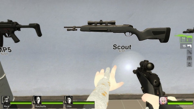 CSS隐藏的Steyr Scout改进的HQ模型+ HUD +脚本下载_V1.0版本_求生之路2 Mod下载-3DM MOD站