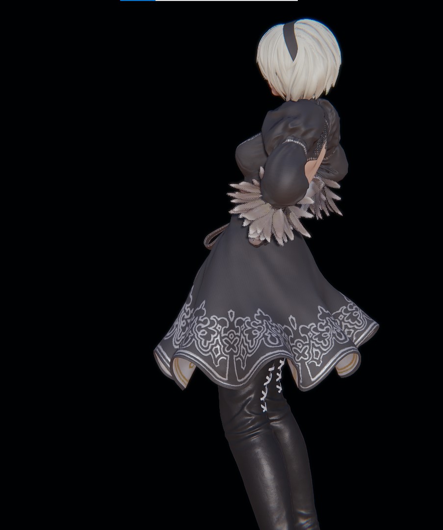 尼尔机械纪元2B小姐姐捏脸！下载_V1.0版本_AI 少女 Mod下载-3DM MOD站