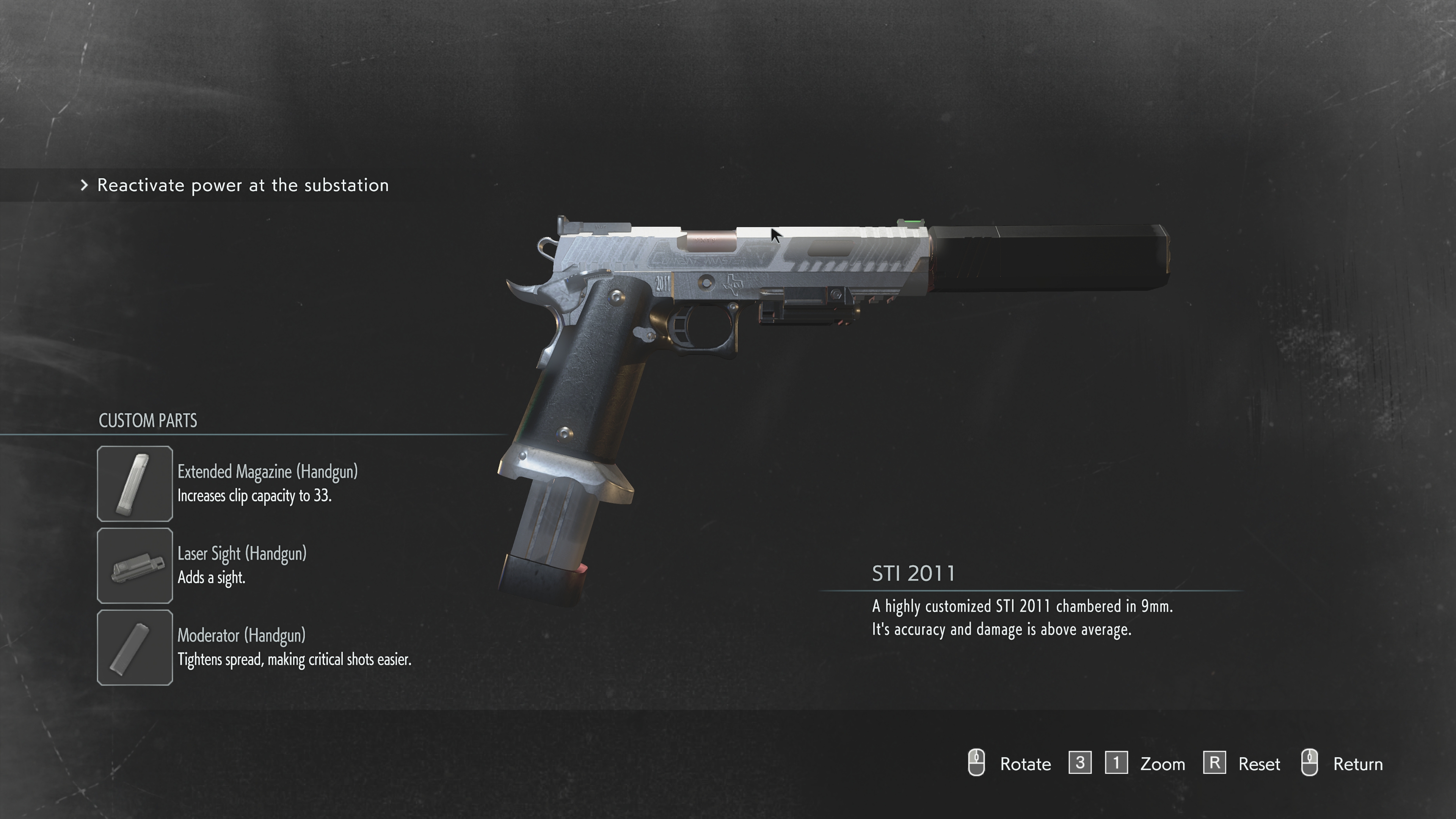 STI 2011 战斗大师（多种激光颜色）下载_V1.0版本_生化危机3：重制版 Mod下载-3DM MOD站