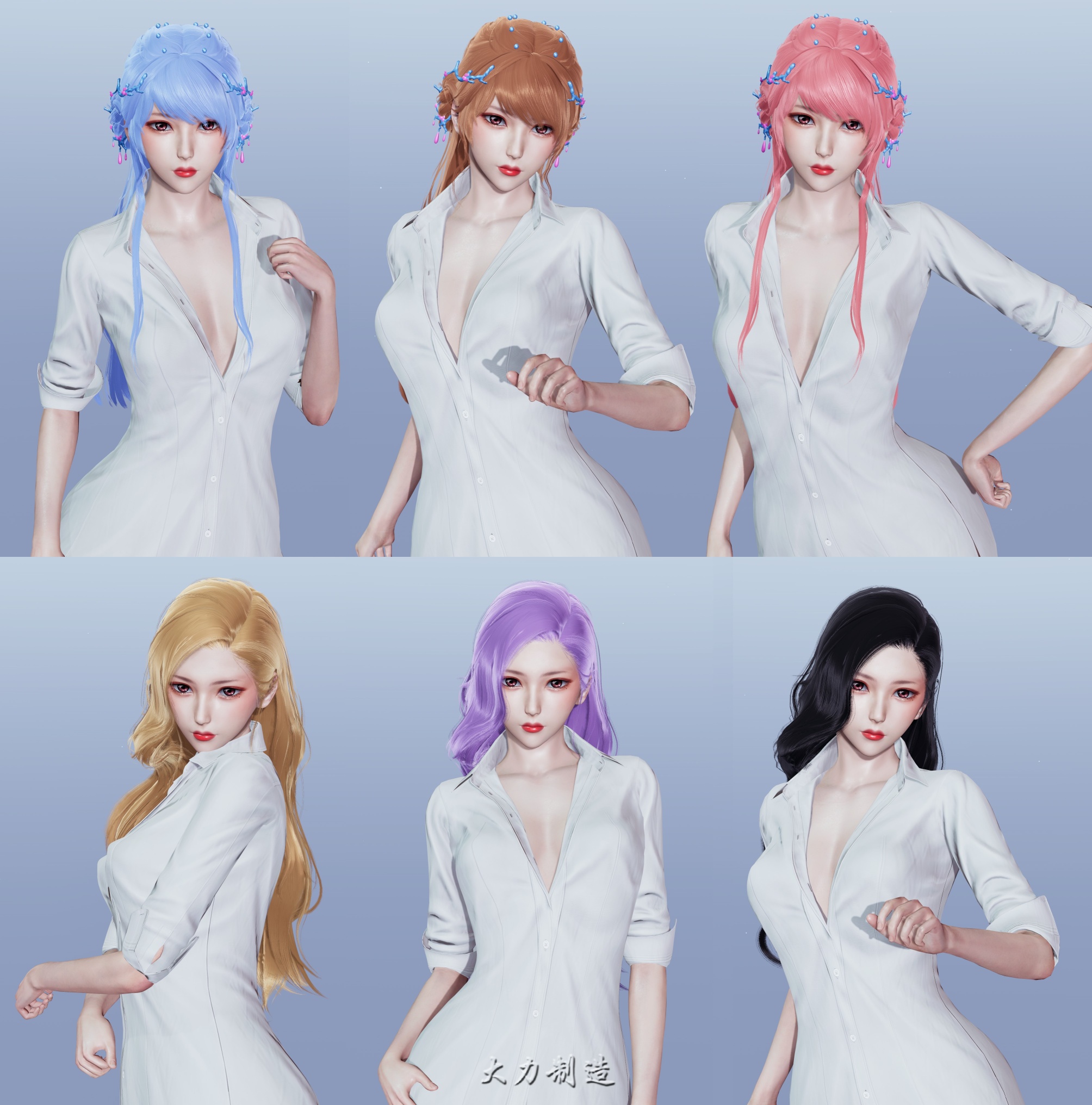 大力制造-发型MODX2下载_V1.0版本_AI 少女 Mod下载-3DM MOD站