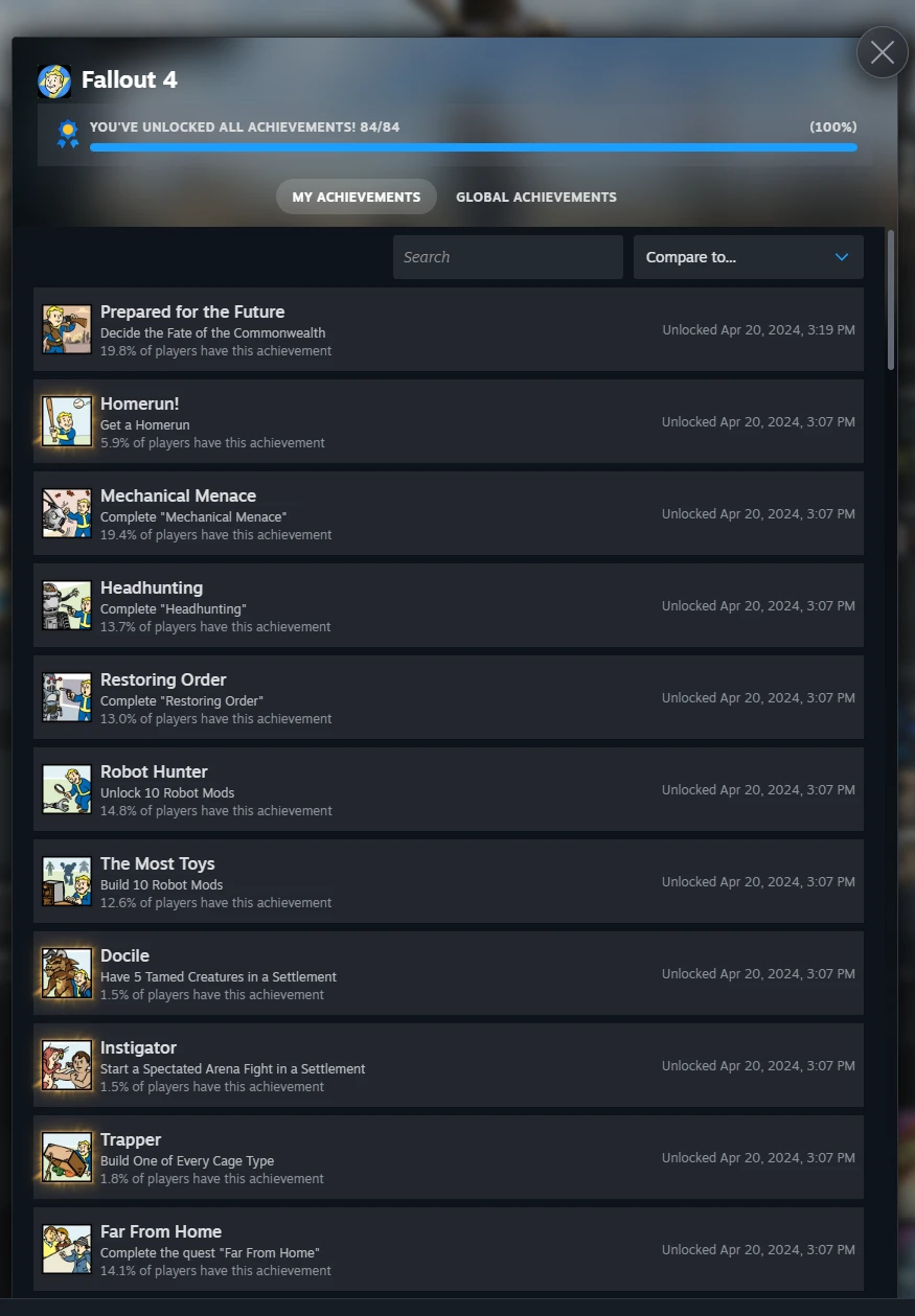 辐射4 全成就解锁 - XGP - Steam Mod 1.0 下载 | 3DM Mod站